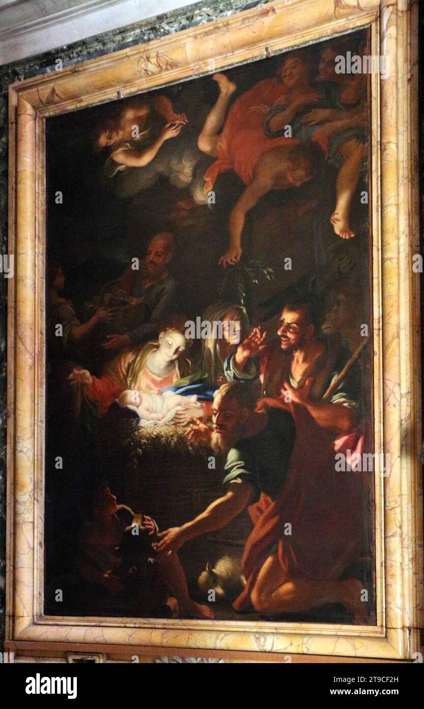 Adoration of the Shepherds 1690s by Ludovico Antonio David Stock Photo ...