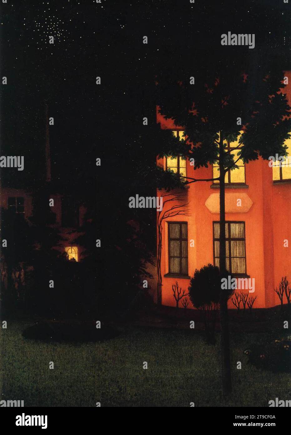 The Blind House or The Pink House 1892 by William Degouve De Nuncques ...