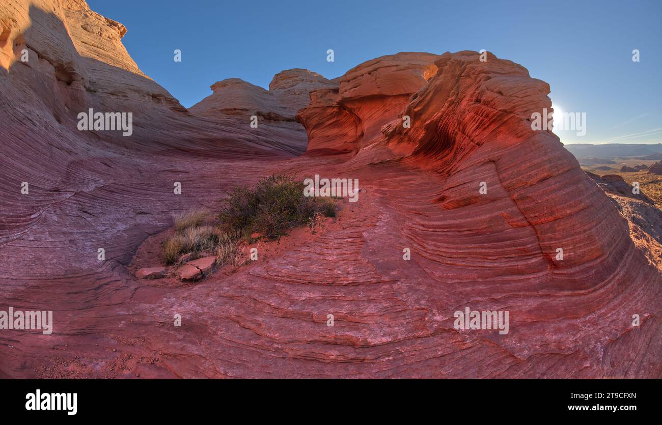 The west rock ridge of the New Wave along the Beehive Trail in the Glen ...