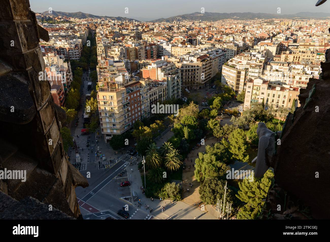 View of Barcelona from the Top of Sagrada Familia Church Stock Photo ...