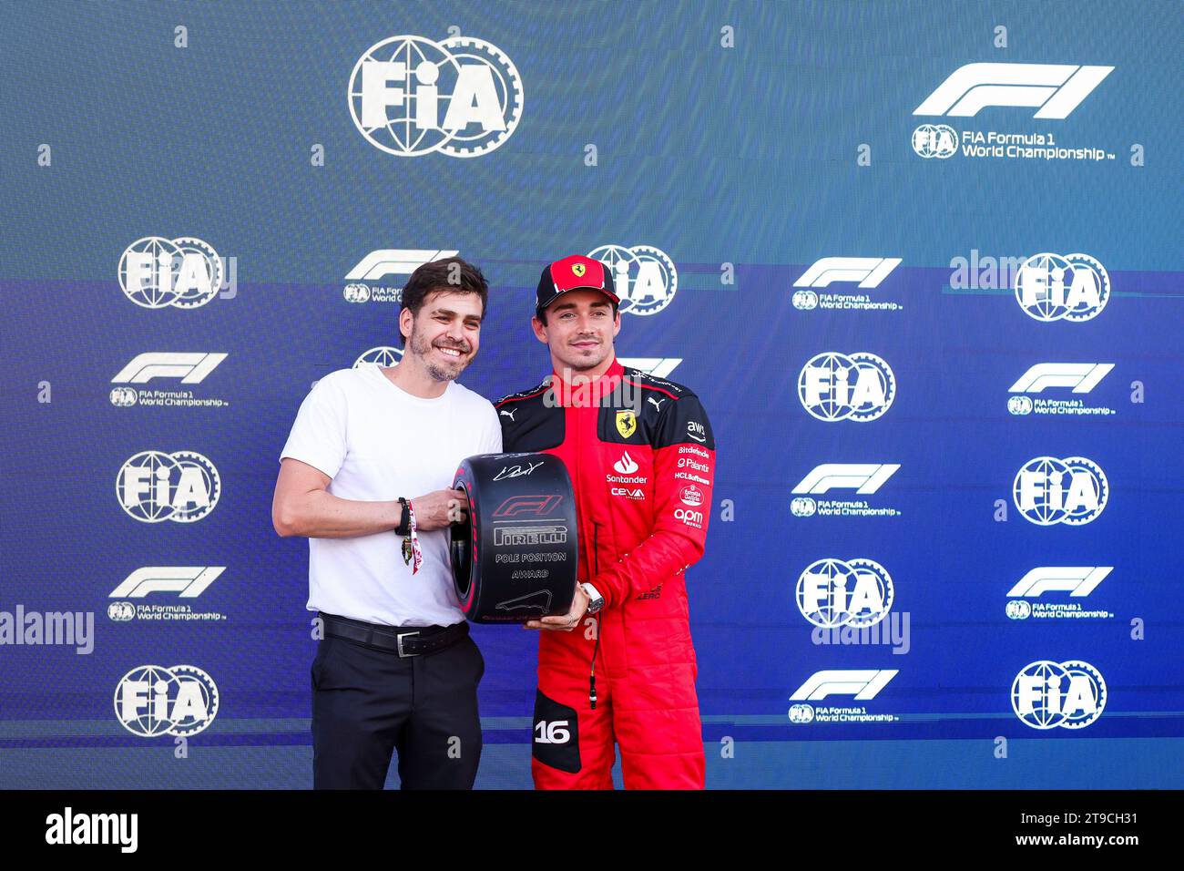 Mexico City, Mexico. 28th Oct, 2023. Jimmy Alvarez, #16 Charles Leclerc ...
