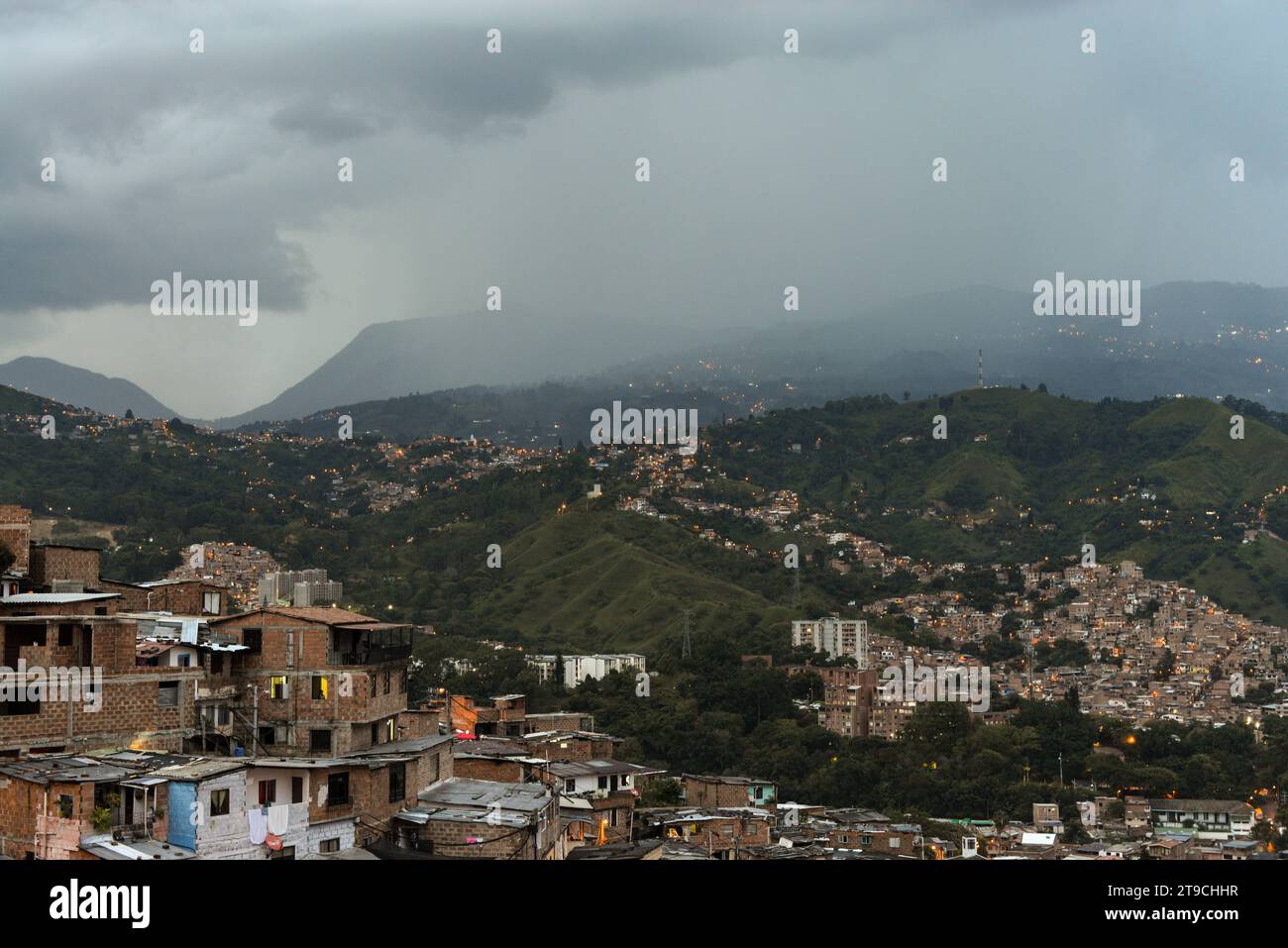 Medellin city colombia aerial panorama hi-res stock photography and ...