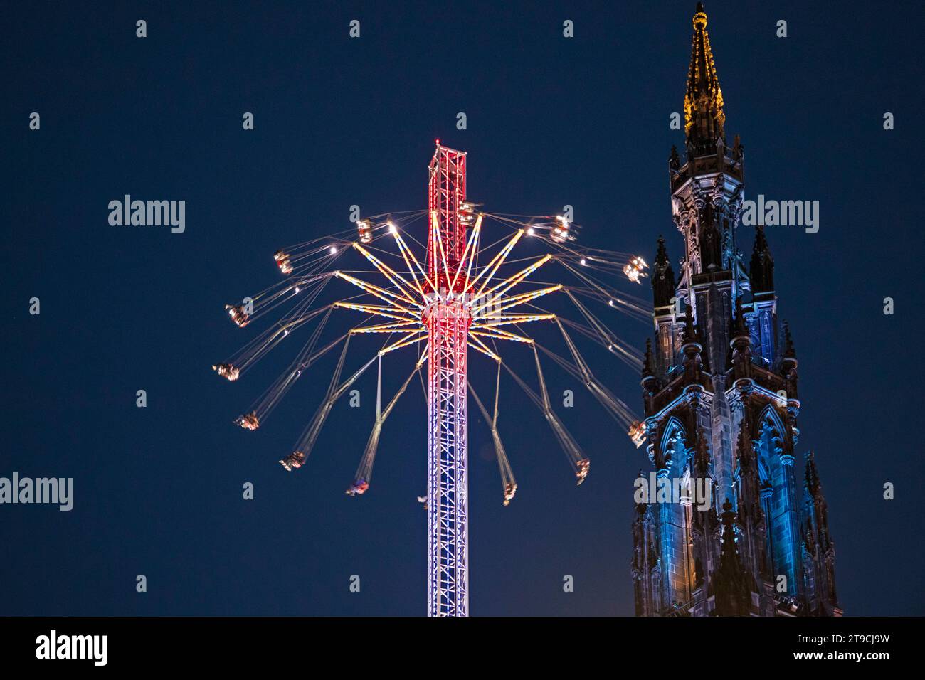 Starflyer ride edinburgh hi-res stock photography and images - Alamy