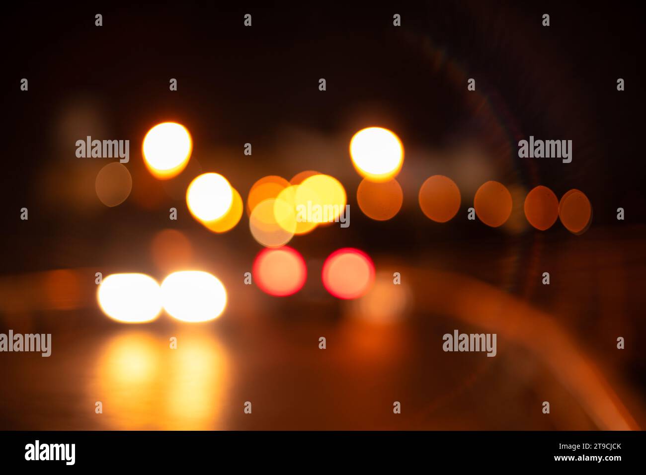 Nocturnal Reverie: Night City Lights in Bokeh Stock Photo - Alamy