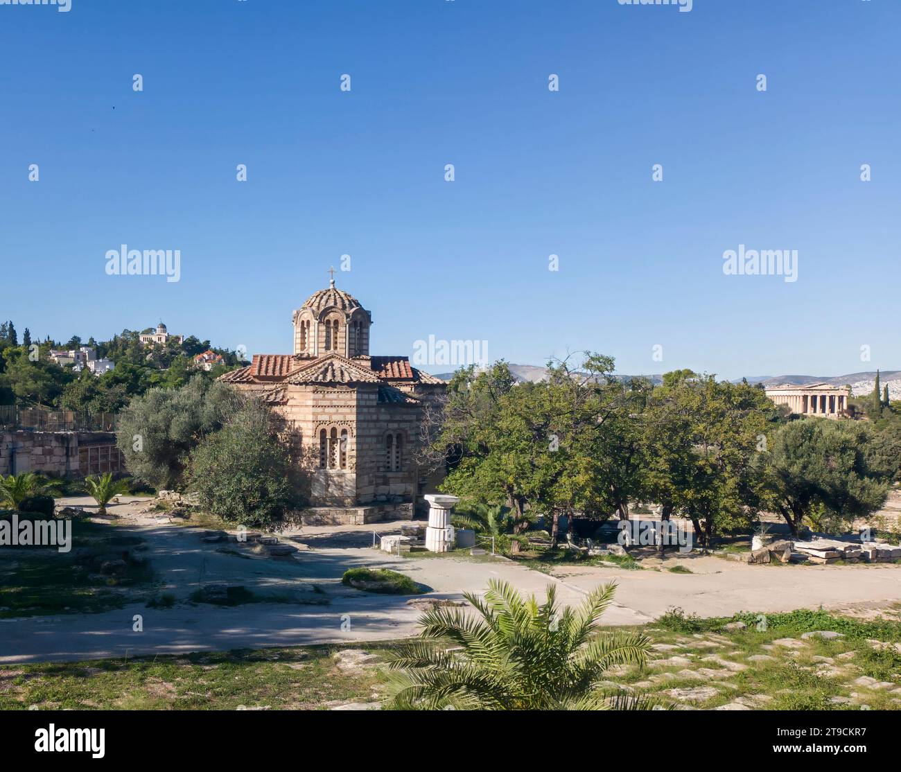 The Holy Church of the Holy Apostles of Solakis in Athens, Greece Stock ...