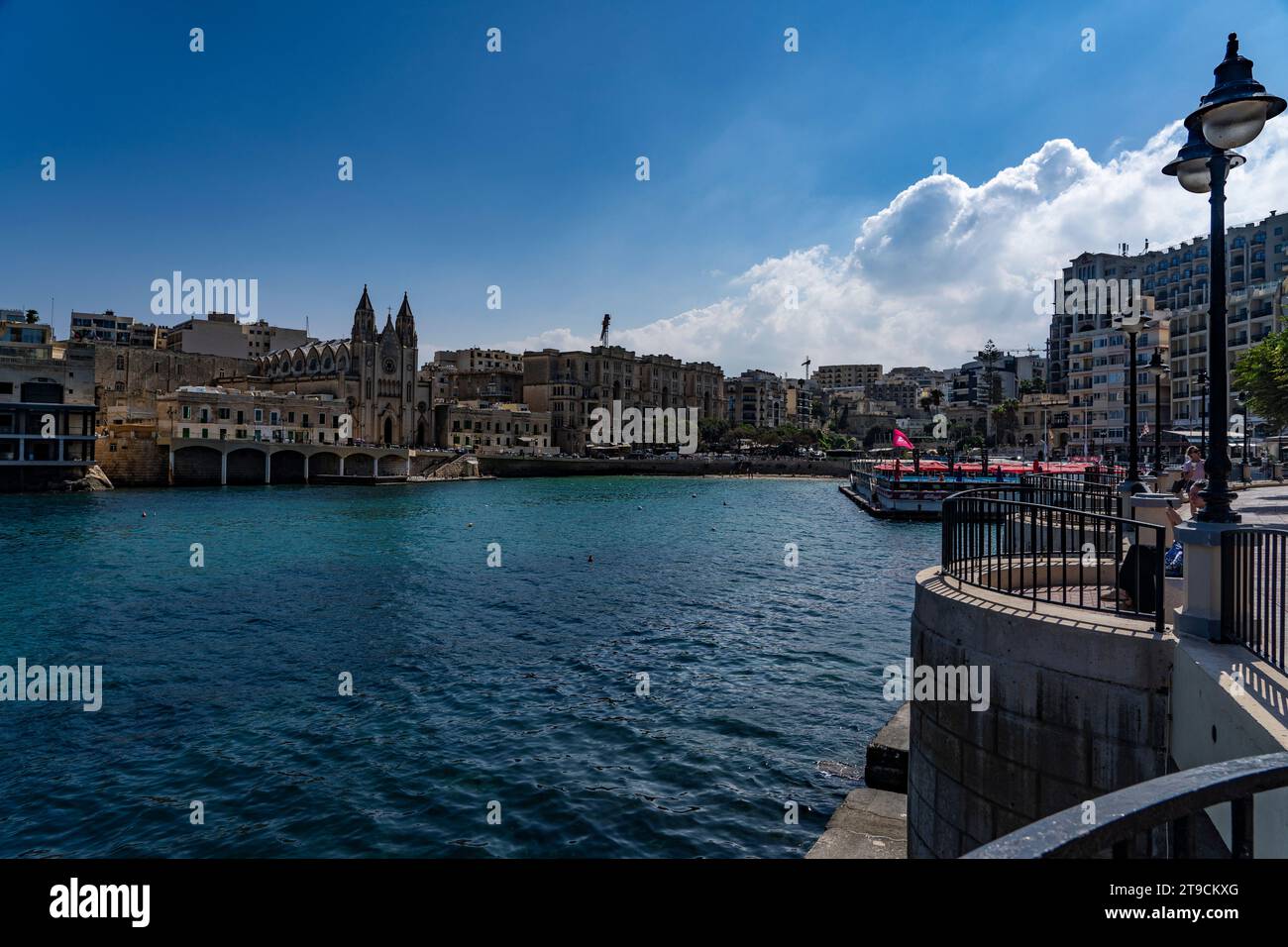 Balluta Bay, Saint Julians, Malta Stock Photo - Alamy