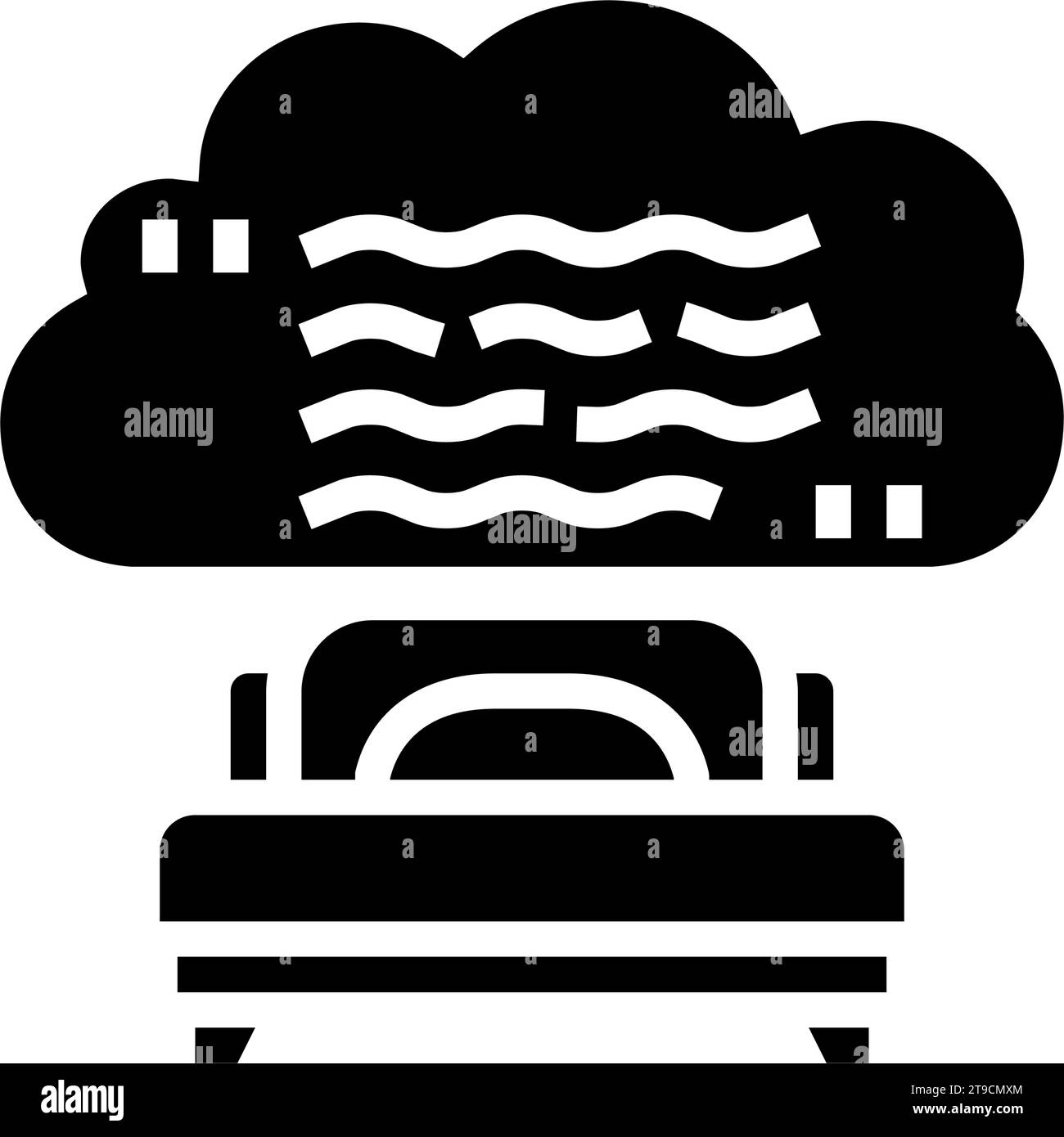 bedtime story sleep night glyph icon vector illustration Stock Vector ...