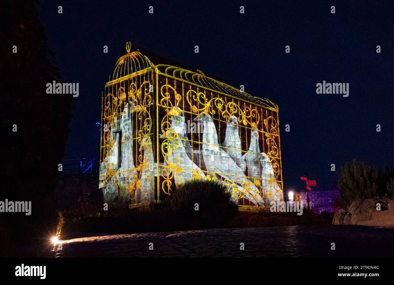 Projections on St Margaret's Chapel at the Castle of Light: Magic and ...