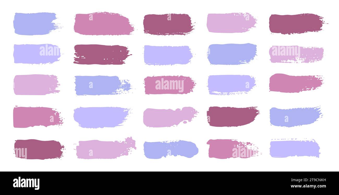 Brush strokes banners. Abstract paint brushstrokes for modern graffiti ...