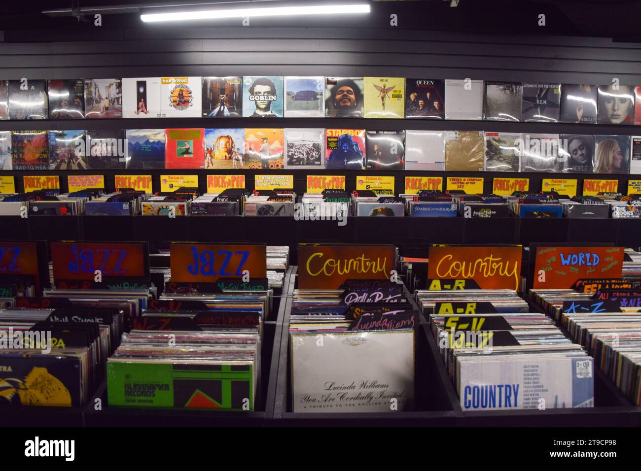 London, England, UK. 24th Nov, 2023. Shelves at the iconic ...