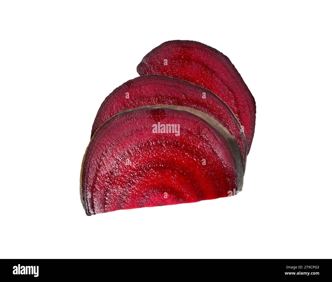 Beetroot slices isolated on white background Stock Photo - Alamy