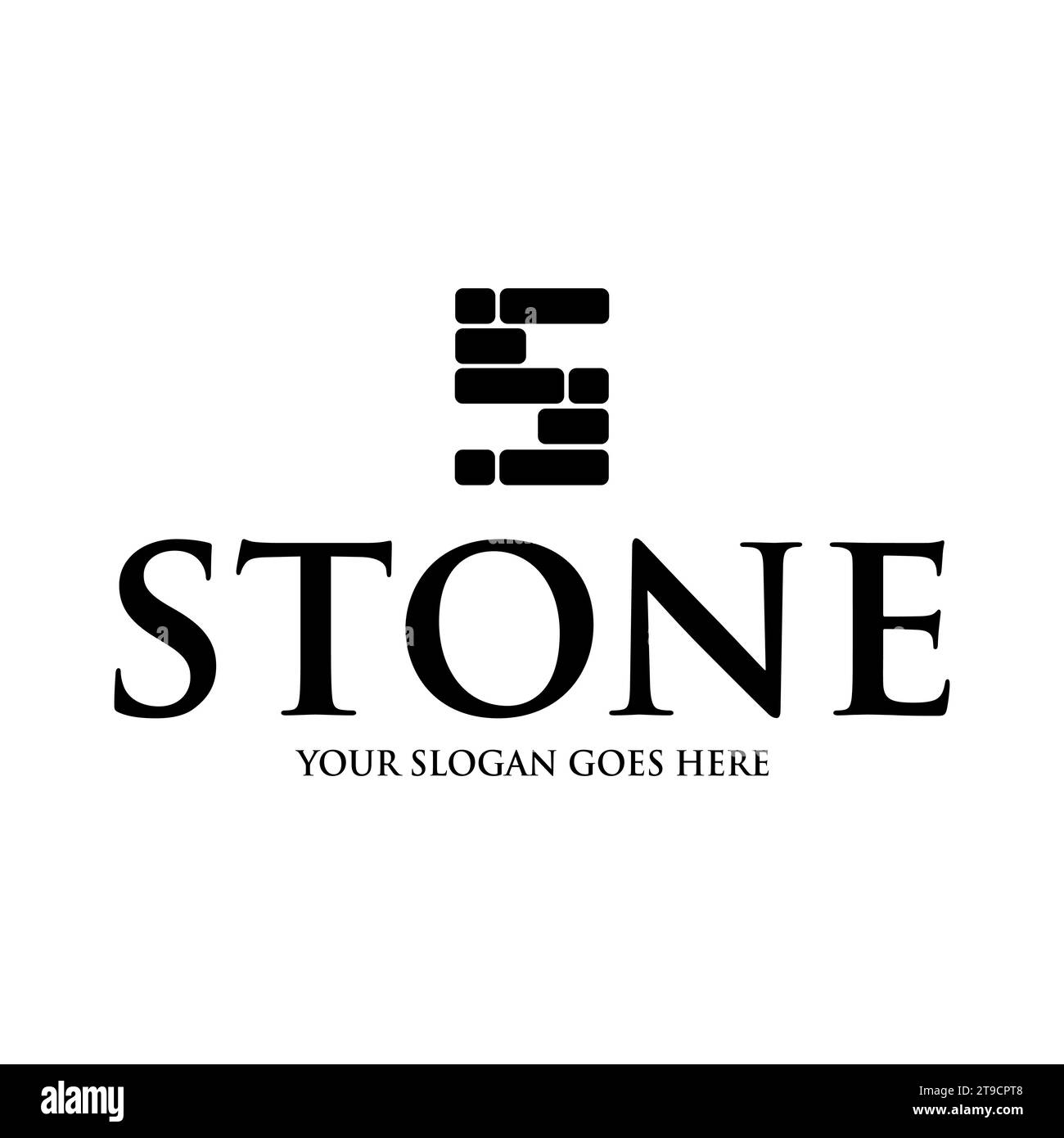 Rustic stone wall natural Stock Vector Images - Alamy