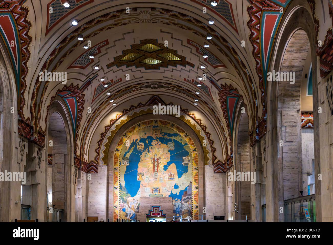 Historic art deco skyscraper Guardian Building built in 1928 with a ...