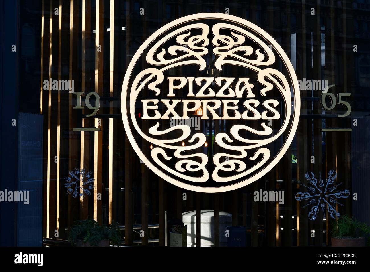 Pizza Express Sign, The Strand, London, UK Stock Photo - Alamy