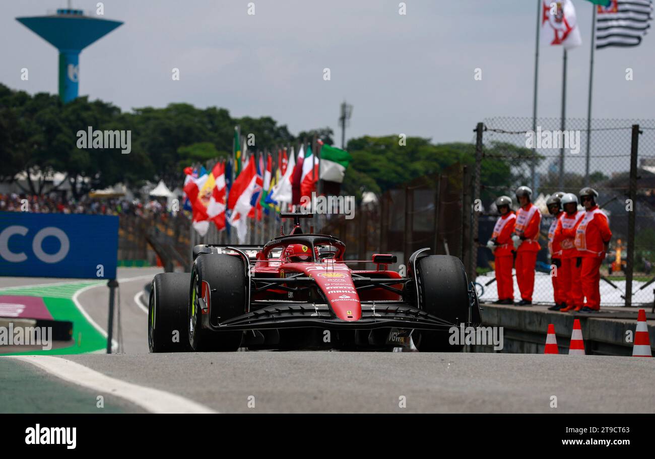 #16 Charles Leclerc (MCO, Scuderia Ferrari), F1 Grand Prix of Brazil at Autodromo Jose Carlos ...