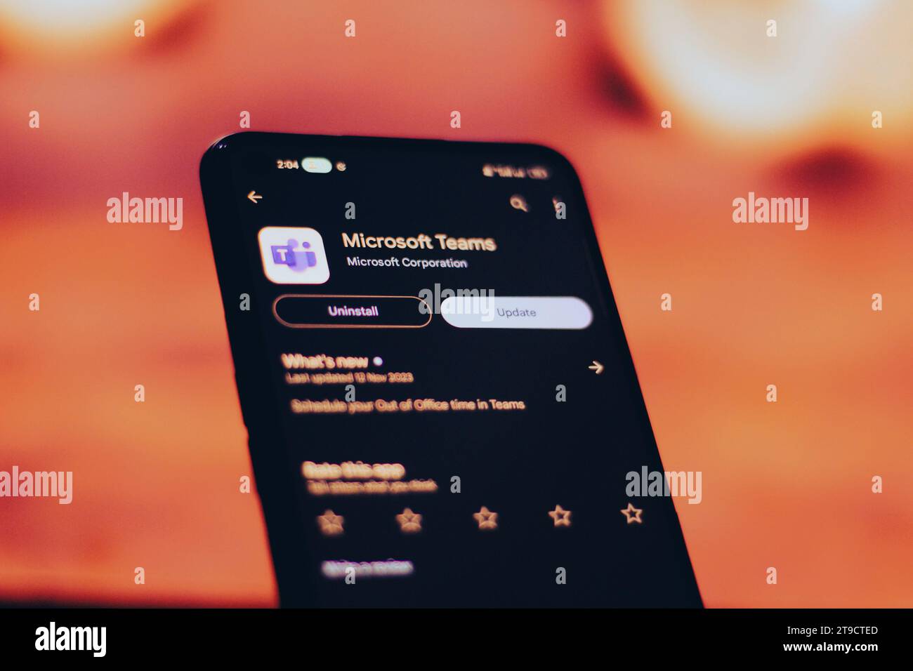 Microsoft teams Update has arrived on google play store is visible on ...