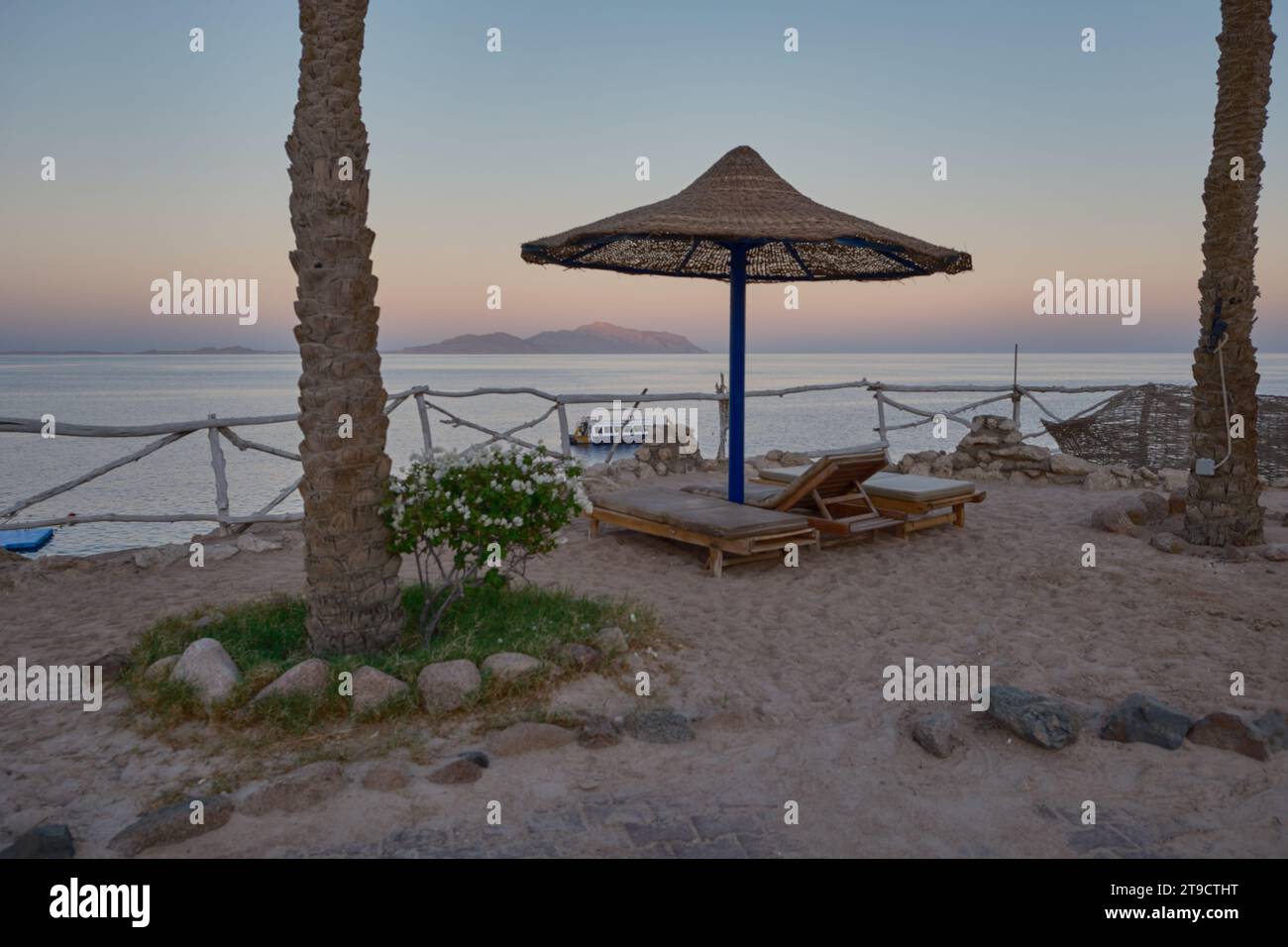 Panoramic view of Sharks Bay in Sharm El Sheikh , Egypt afternoon shot ...