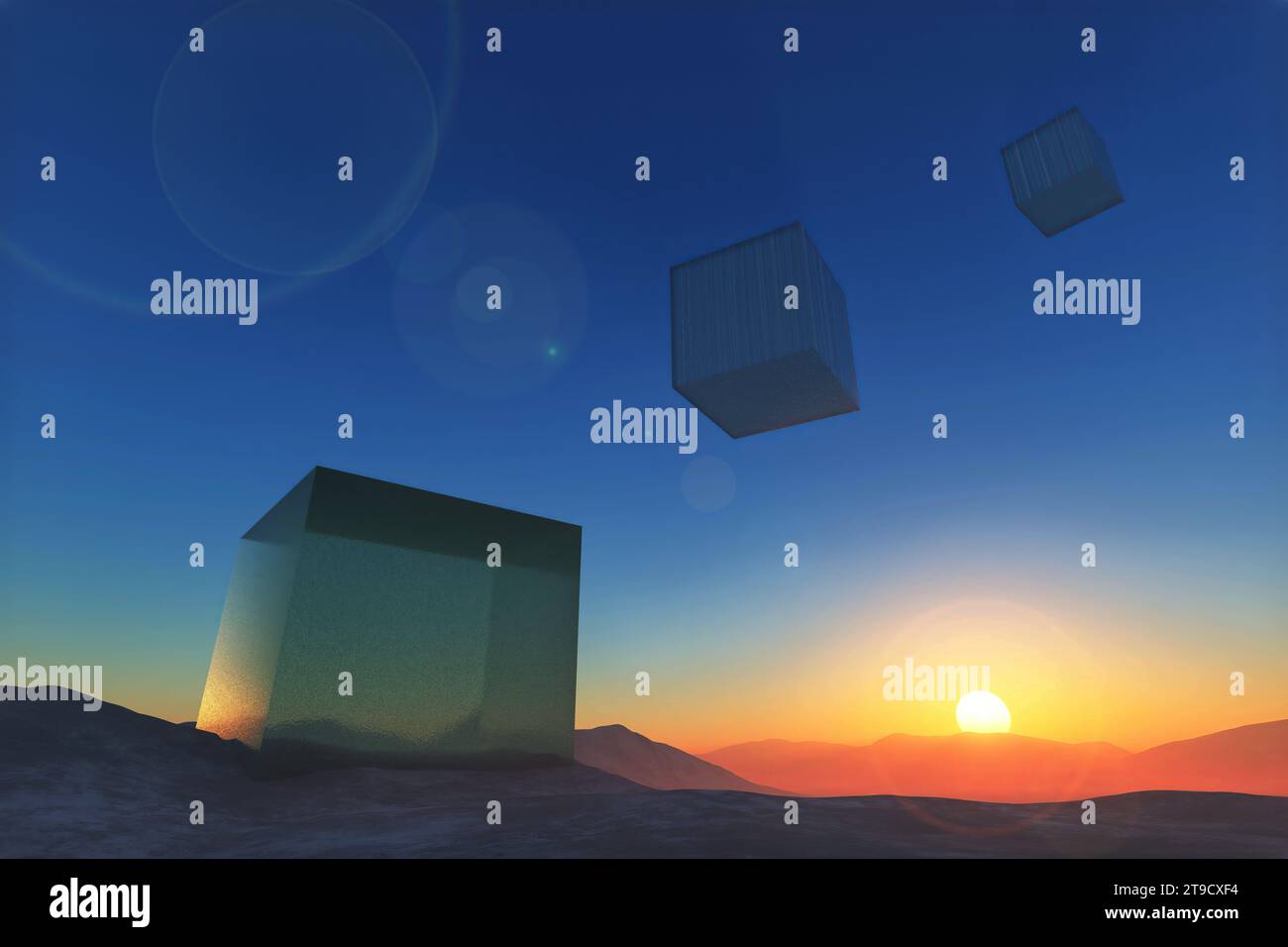 Ufo cube hi-res stock photography and images - Alamy