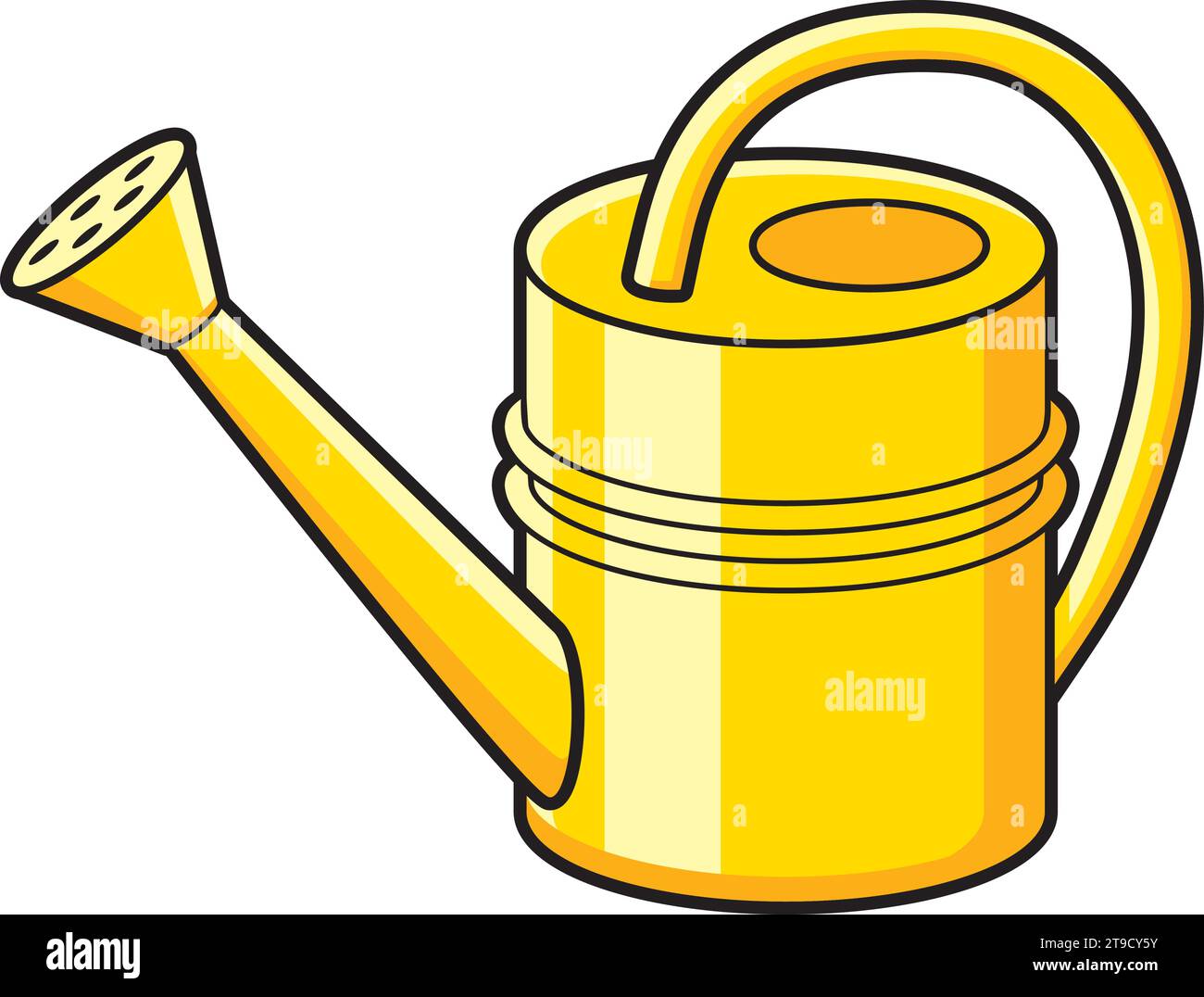 Watering can farming water Stock Vector Images - Alamy