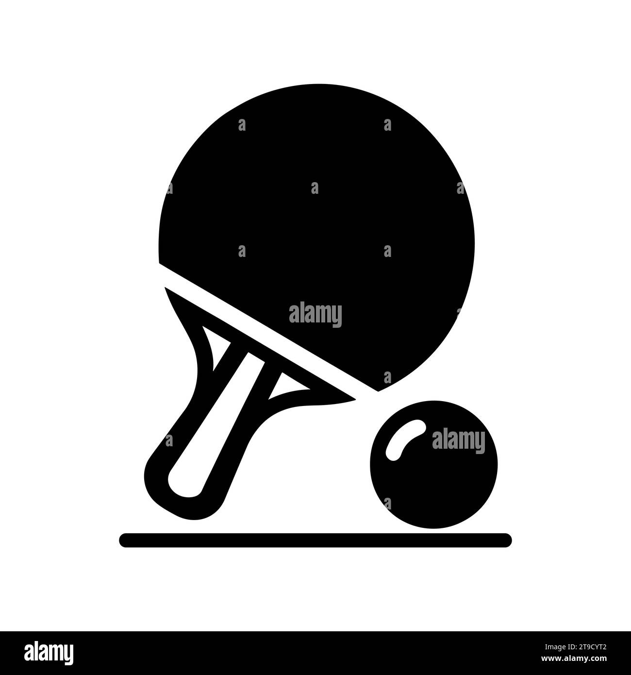 Table tennis championship logo Black and White Stock Photos & Images ...