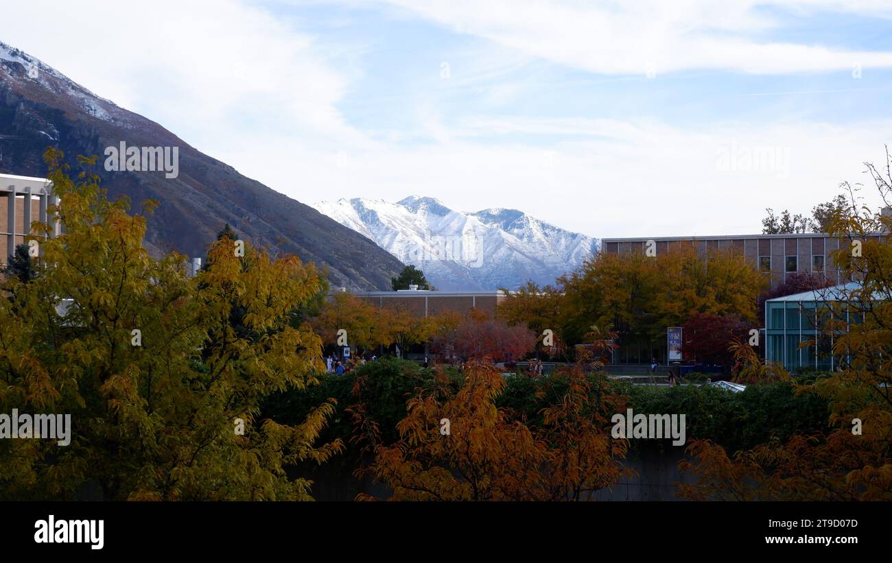 Byu campus mountain hi-res stock photography and images - Alamy