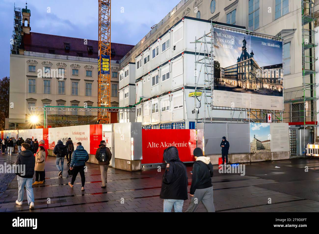 Alte Akadedmie, Bauprojekt der Signa-Gruppe, Baustopp, deutsche Signa insolvent, München ...