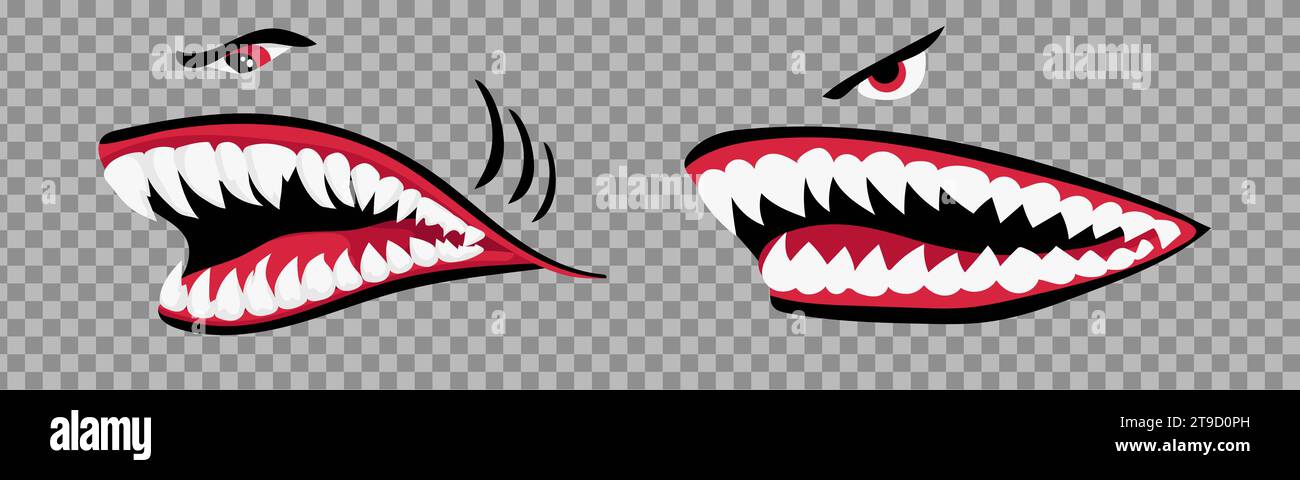 Shark Teeth Vector