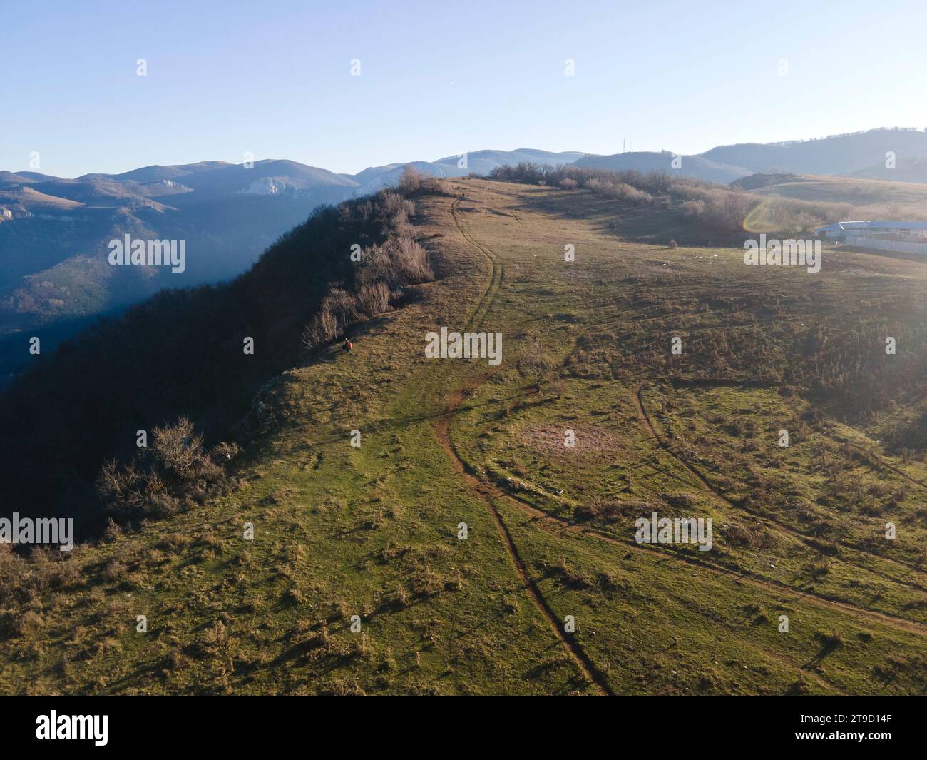 Amazing Aerial Autumn Landscape of Balkan Mountains and Vratsata pass ...