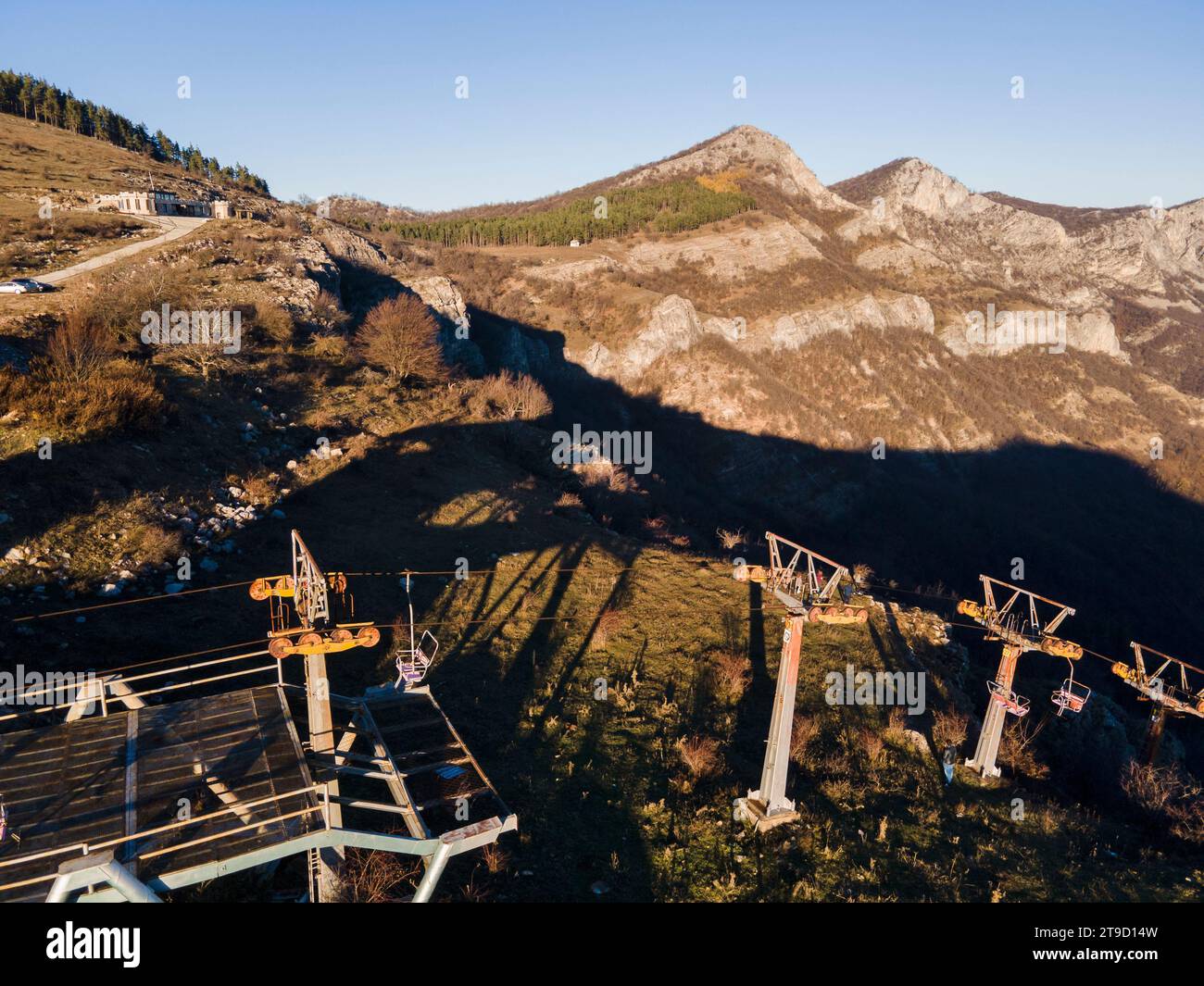 Amazing Aerial Autumn Landscape of Balkan Mountains and Vratsata pass ...