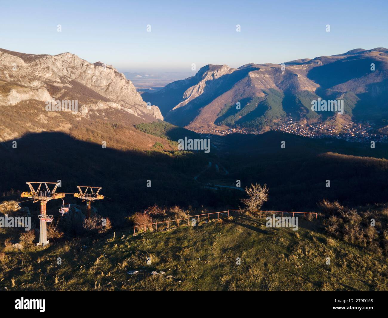Amazing Aerial Autumn Landscape of Balkan Mountains and Vratsata pass ...
