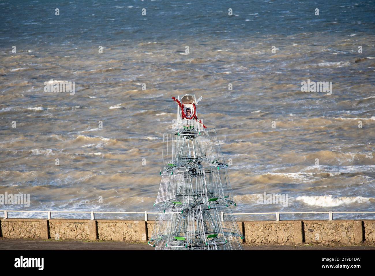 Margate, UK. 24th Nov, 2023. Rishi Sunak's portrait seen on the top of ...