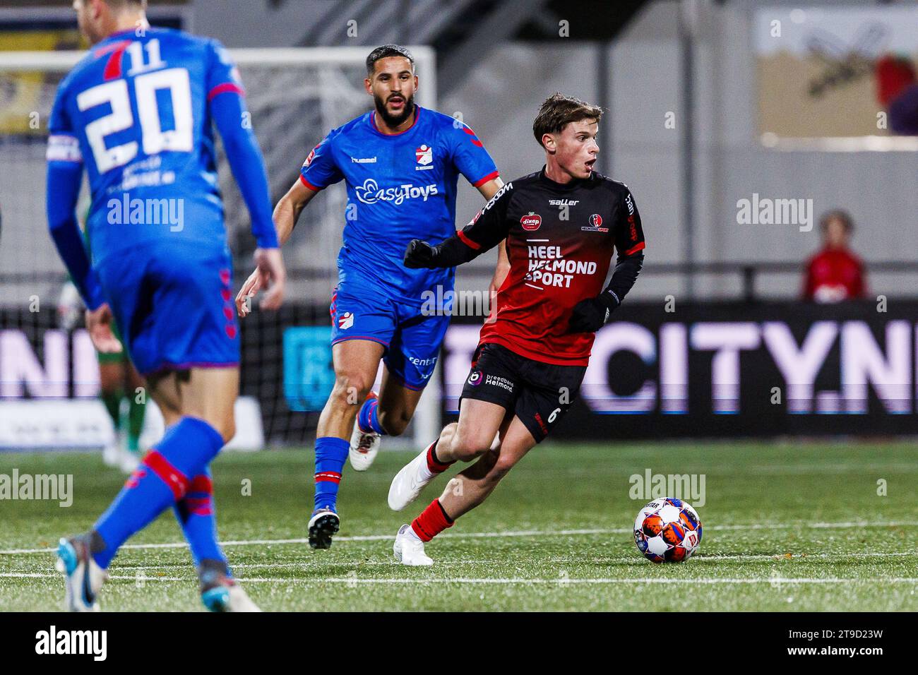 Helmond, Netherlands. 24th Nov, 2023. HELMOND, Helmond Sport - Emmen, 24-11-2023, GS Staalwerken ...