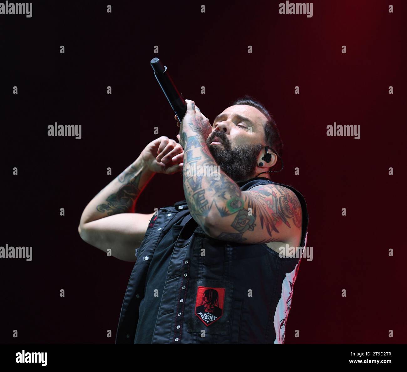 November 21, 2023, Norfolk, Virginia, USA: Skillet member JOHN COOPER ...