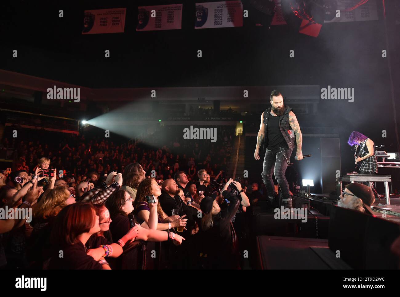 November 21, 2023, Norfolk, Virginia, USA: Skillet member JOHN COOPER ...