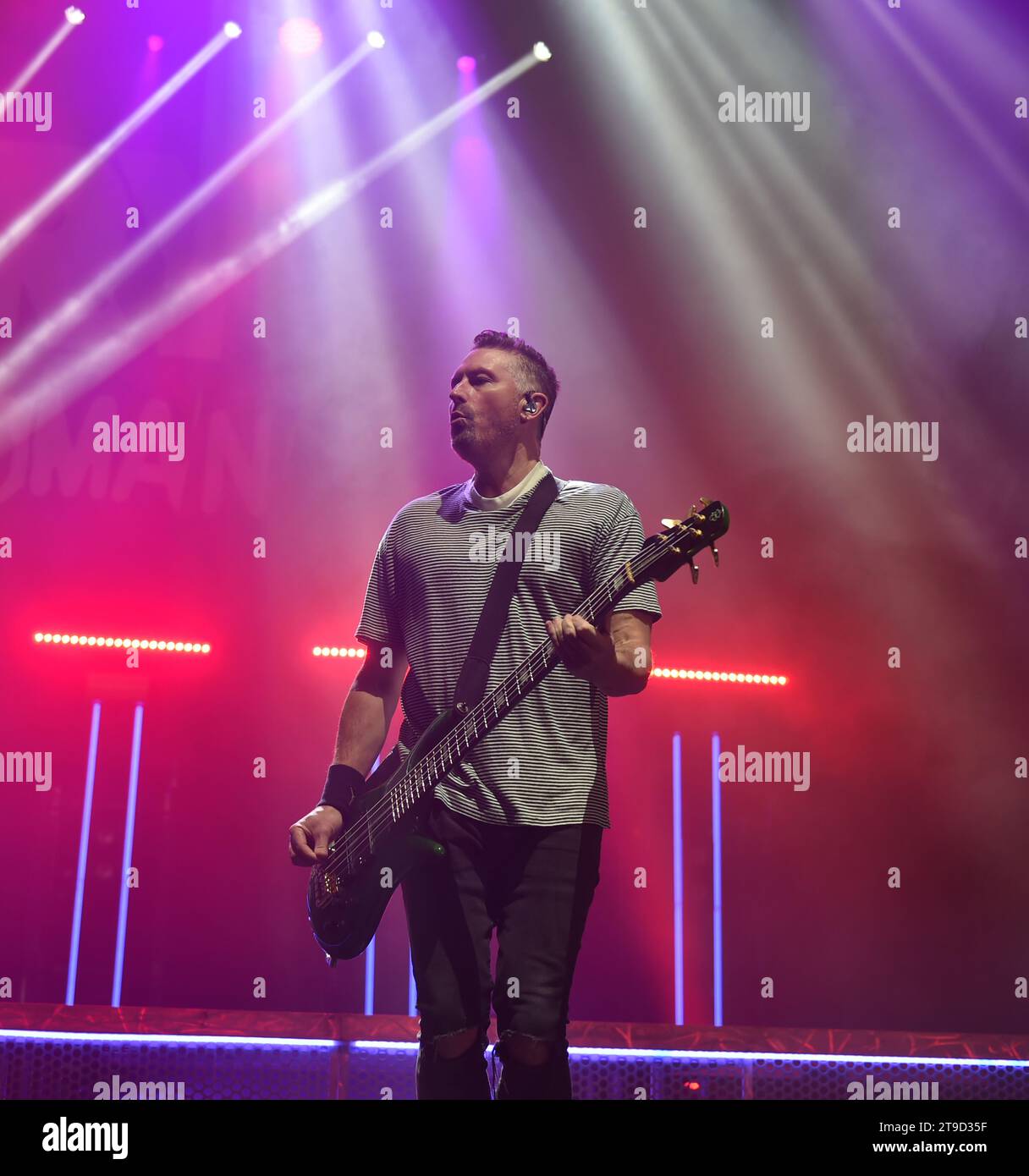 November 21, 2023, Norfolk, Virginia, USA: Theory of a Deadman member ...