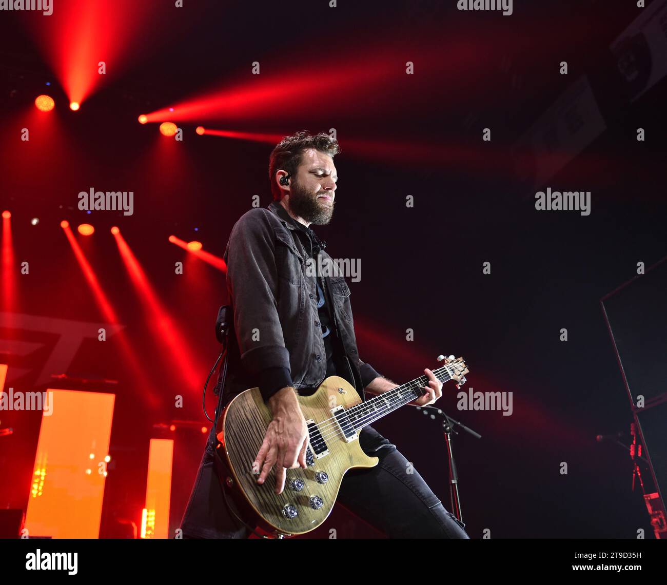 November 21, 2023, Norfolk, Virginia, USA: Skillet member SETH MORRISON ...