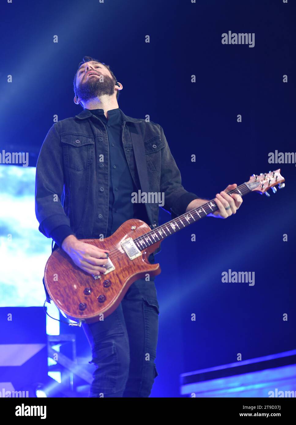 November 21, 2023, Norfolk, Virginia, USA: Skillet member SETH MORRISON ...