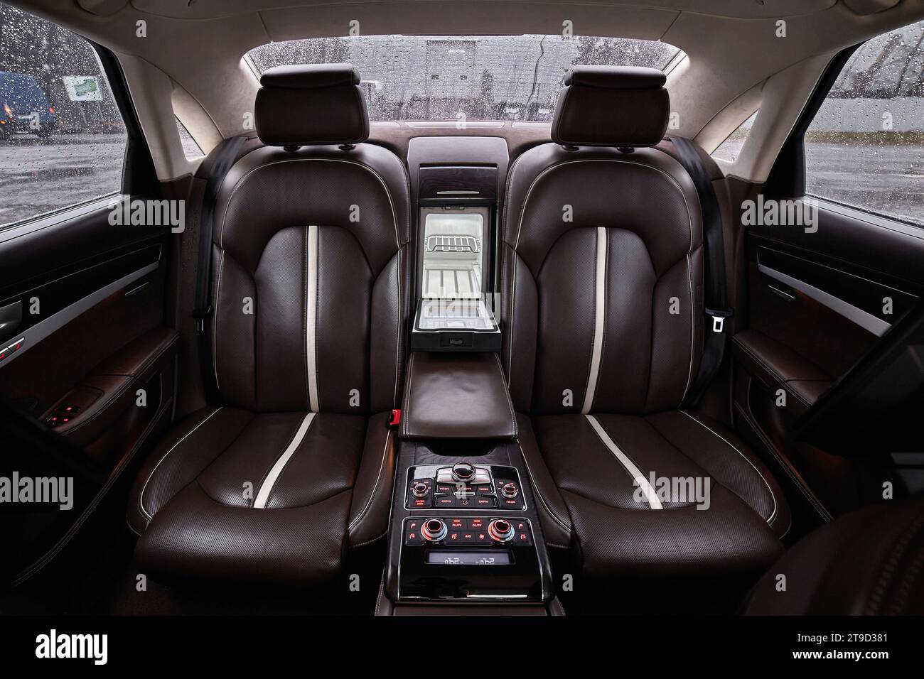 Car chair. Modern city car seats and interior Stock Photo - Alamy