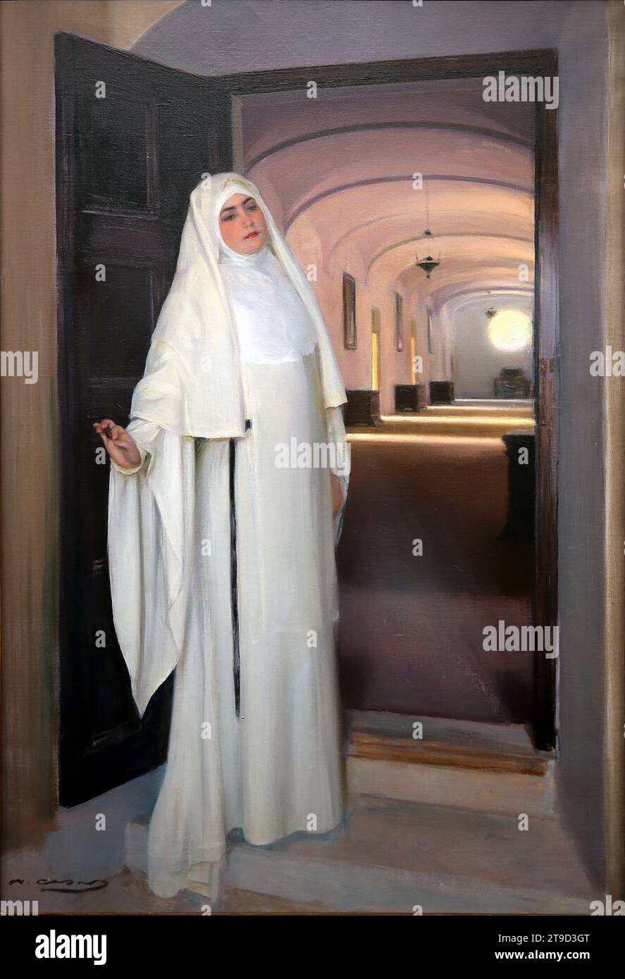 Nun, portrait of a nun. C. 1925, Portrait, oil on canvas. Ramon Casas ...