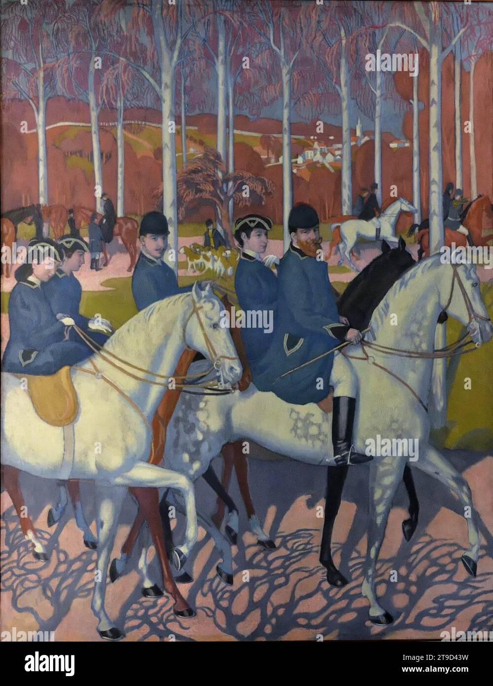 The Legend of St Hubert: 1. Departure 1897 by Maurice Denis Stock Photo ...