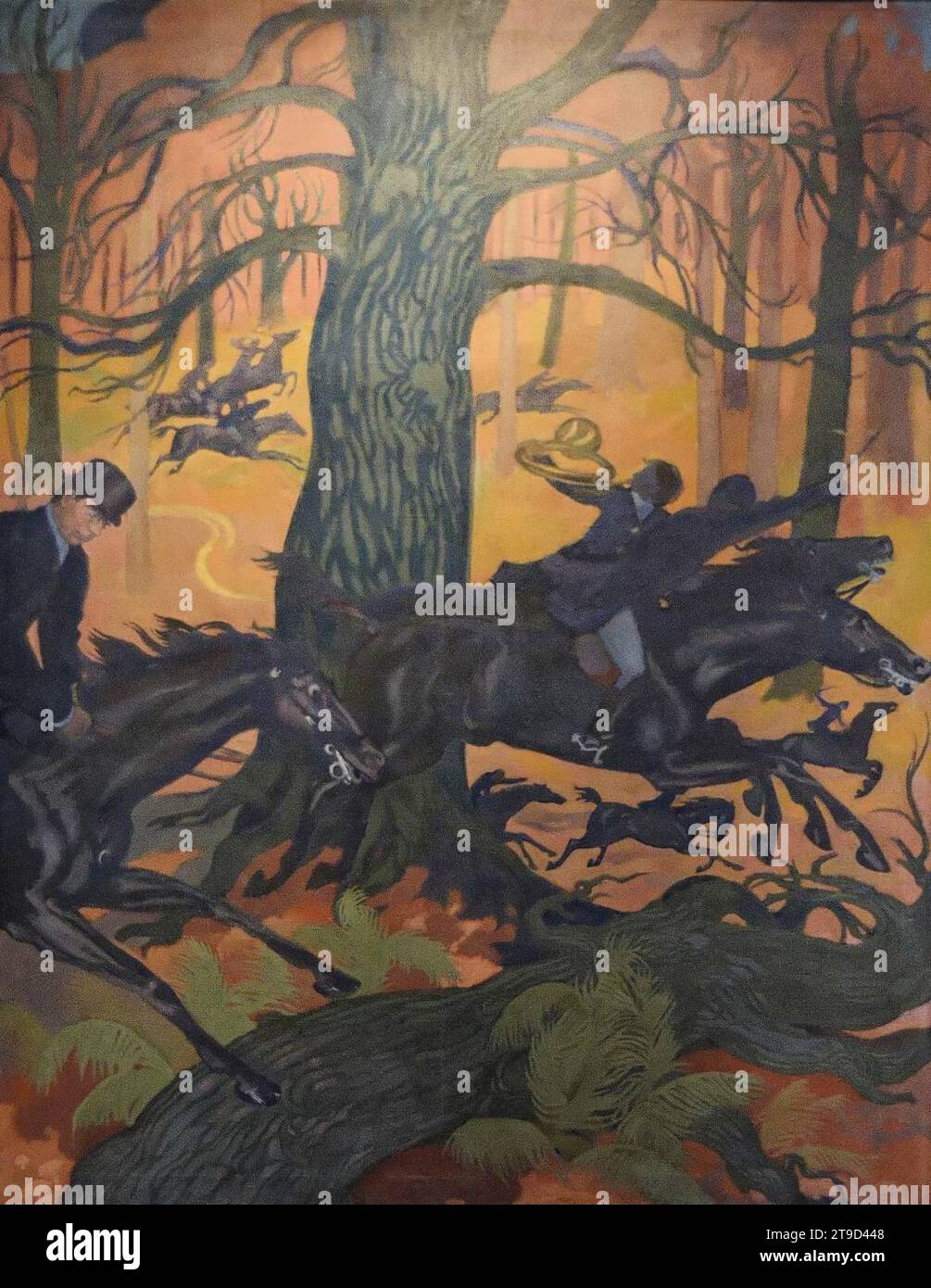 The Legend of St Hubert: 6. The Hellish Hunt 1897 by Maurice Denis ...