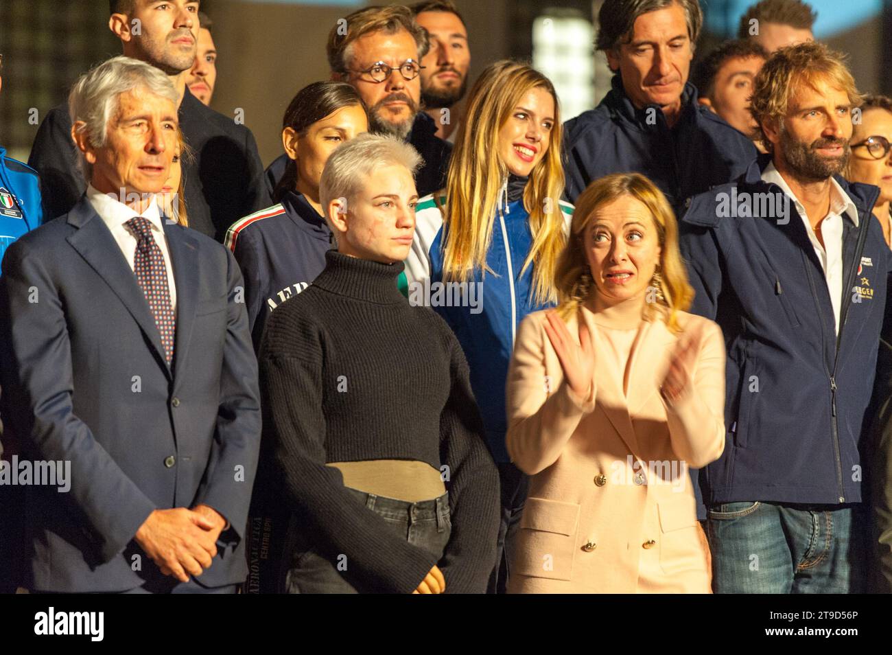 Rome, . 24th Nov, 2023. 24/11/2023 Rome, Lighting ceremony of the ...