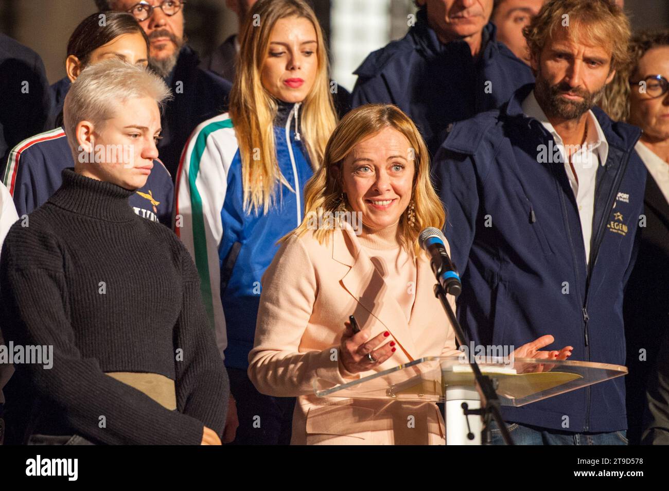 Rome, . 24th Nov, 2023. 24/11/2023 Rome, Lighting ceremony of the ...