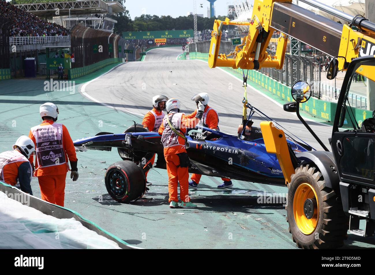 Sao Paulo, Brazil. 5th Nov, 2023. Debris pictured following the crash ...