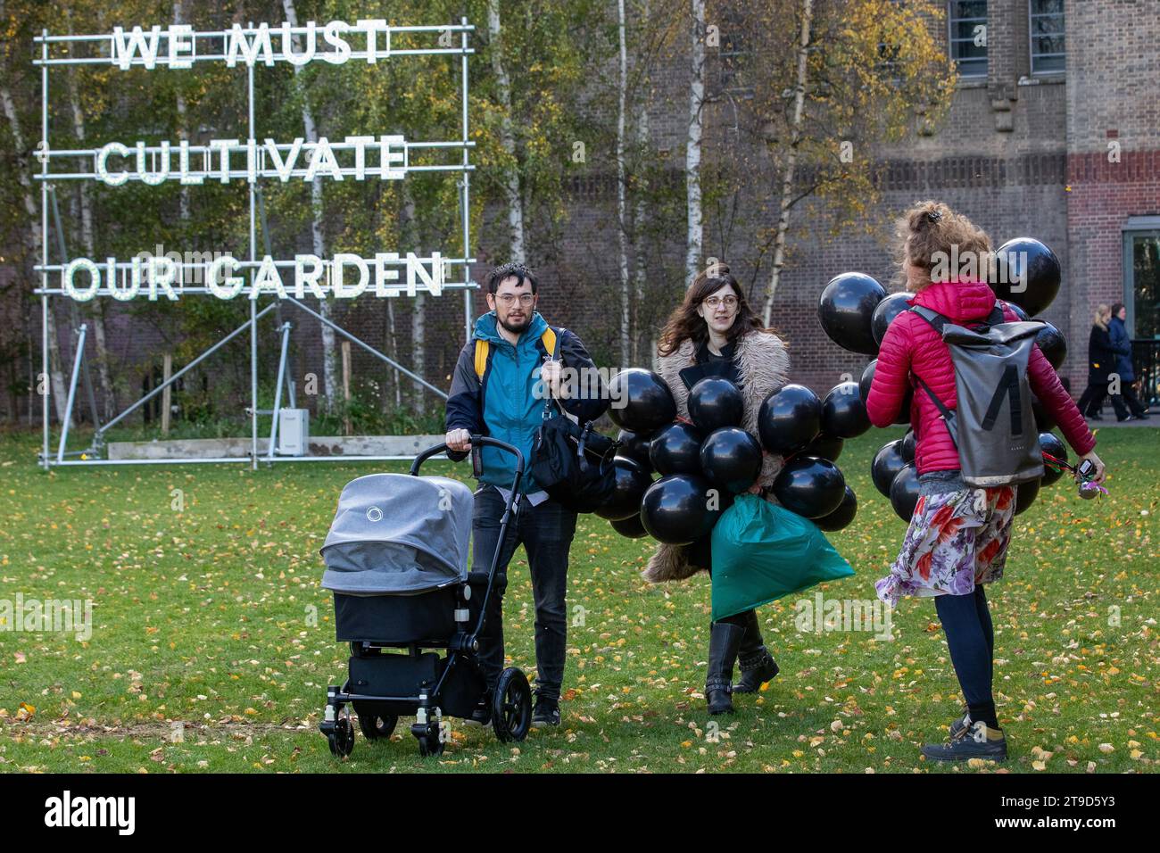 London, UK. 24th November, 2023. Activists from Parents For Palestine ...
