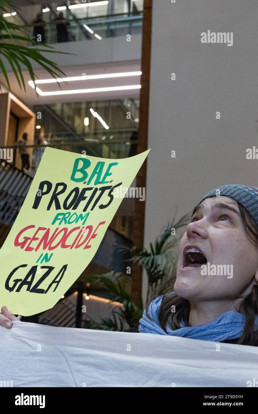 London, UK. 24th November, 2023. An activist from Parents For Palestine ...