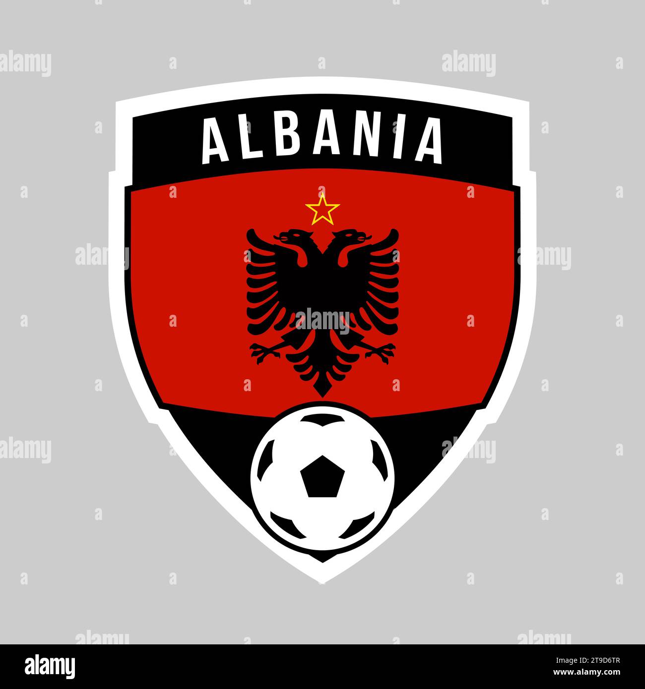 Albania national team logo Stock Vector Images - Alamy
