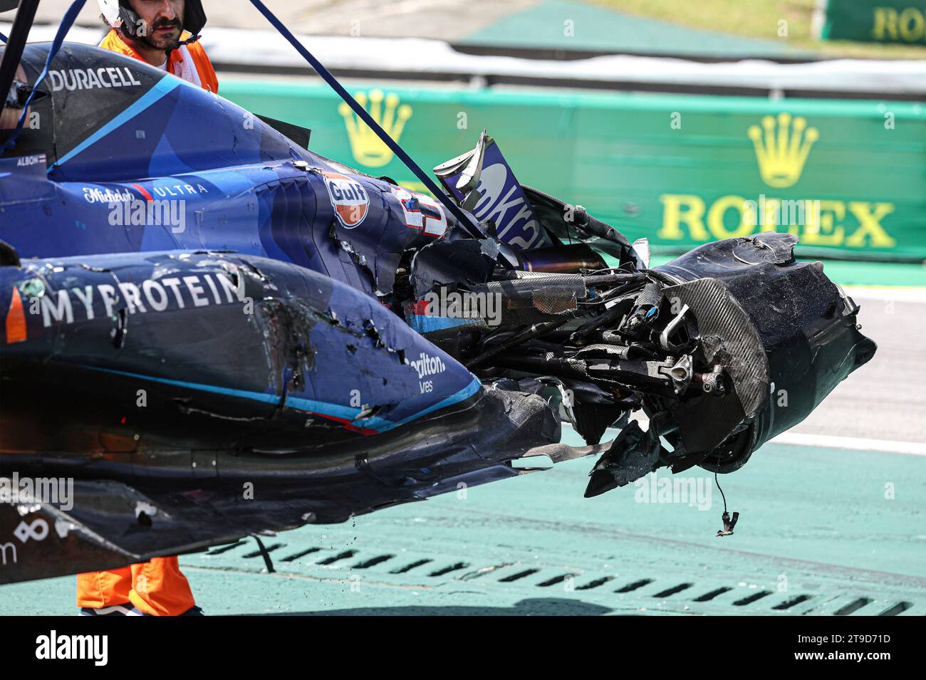 Sao Paulo, Brazil. 5th Nov, 2023. Debris pictured following the crash ...