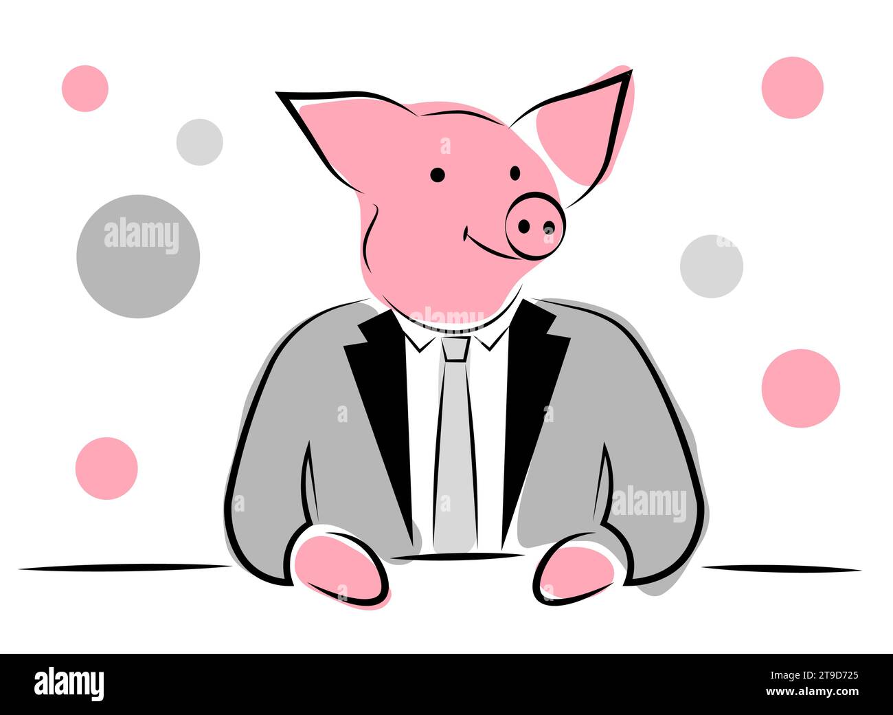 Pig in a suit Cut Out Stock Images & Pictures - Alamy