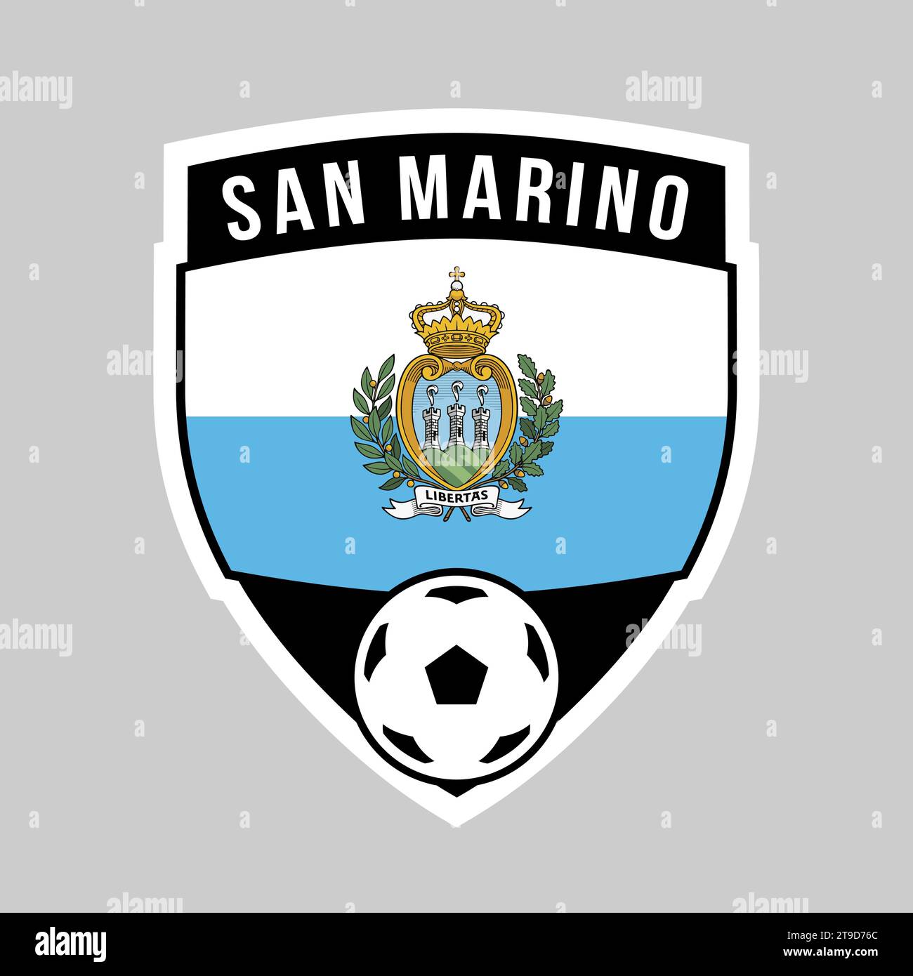 San marino football badge hi-res stock photography and images - Alamy